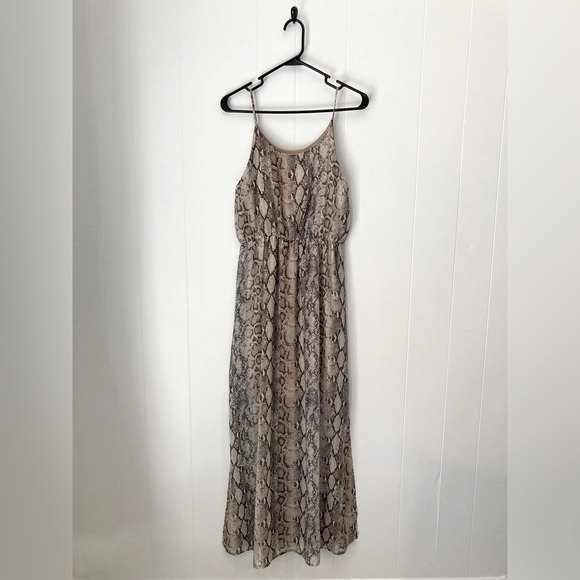 mts | Dresses | Nwt Snake Skin Print Maxi Dress | Poshmark
